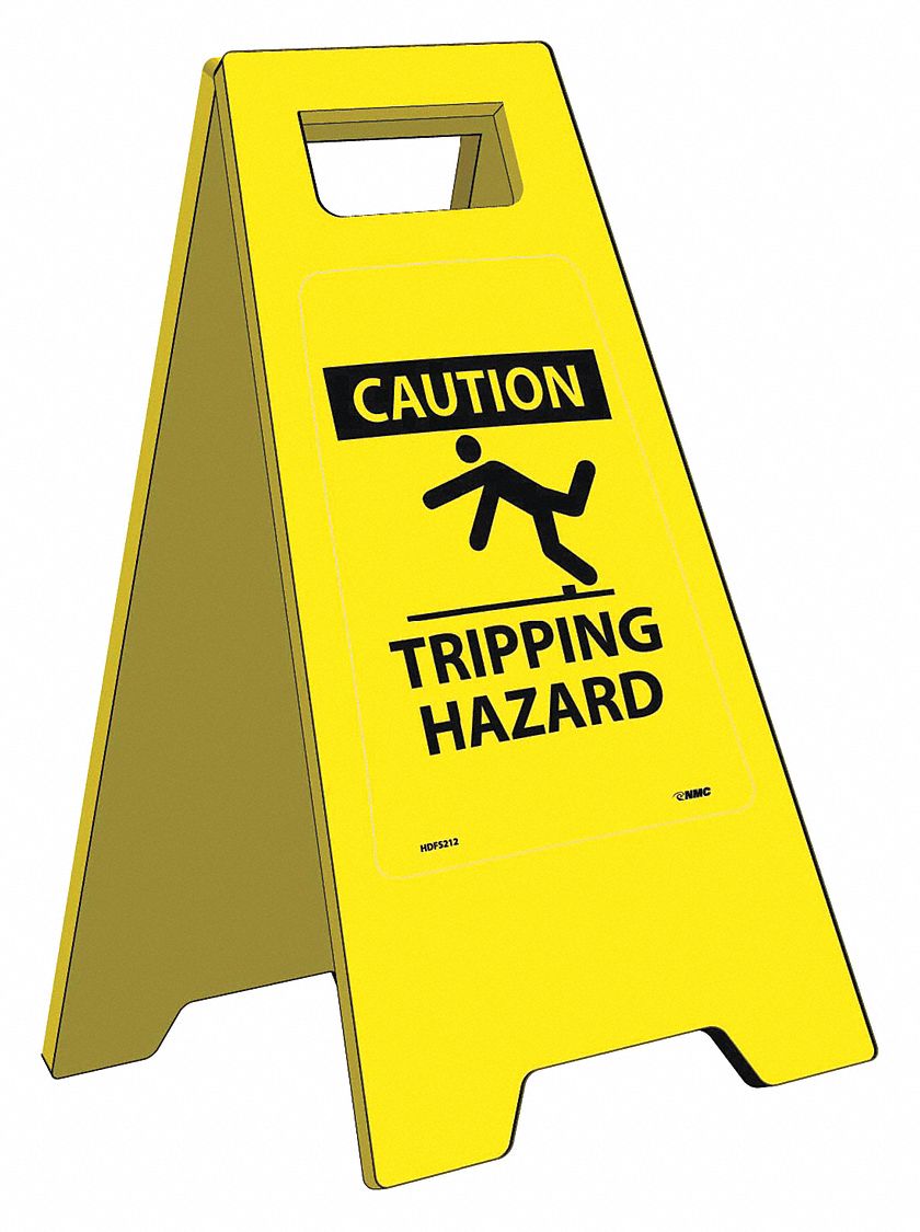 Caution Tripping Hazard Heavy Duty Floor - Grainger
