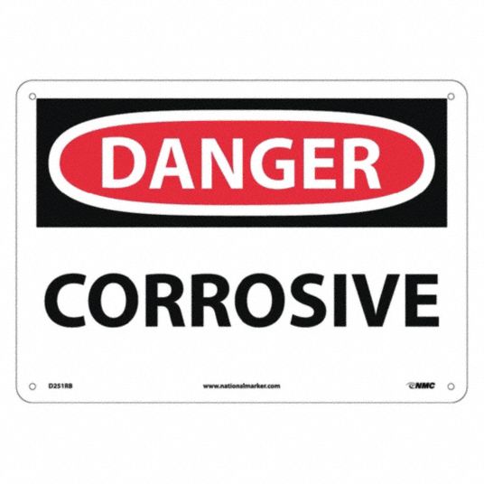 Danger Corrosive Sign - Grainger