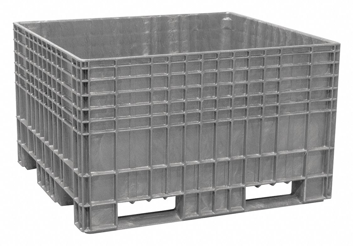 BUCKHORN, 25.9 cu ft, 48 in x 44 in x 29 3/8 in, Bulk Container ... BUCKHORN, 25.9 cu ft, 48 in x 44 in x 29 3/8 in, Bulk Container ...