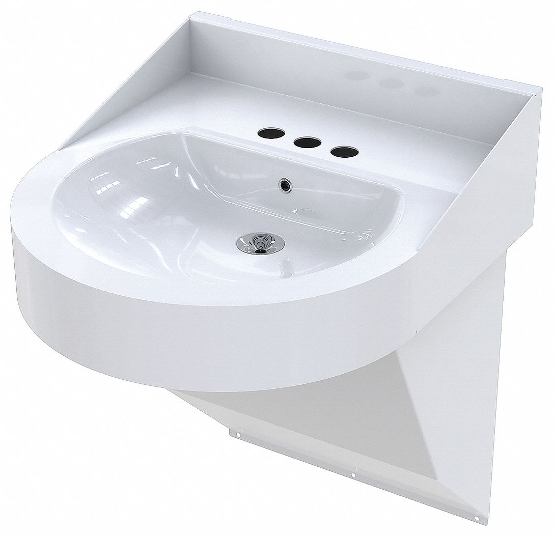 WHITEHALL BEST,BASIN,DSHAPE,15-1/2INX12-1/2INX6IN - Wall Mount Sinks ...