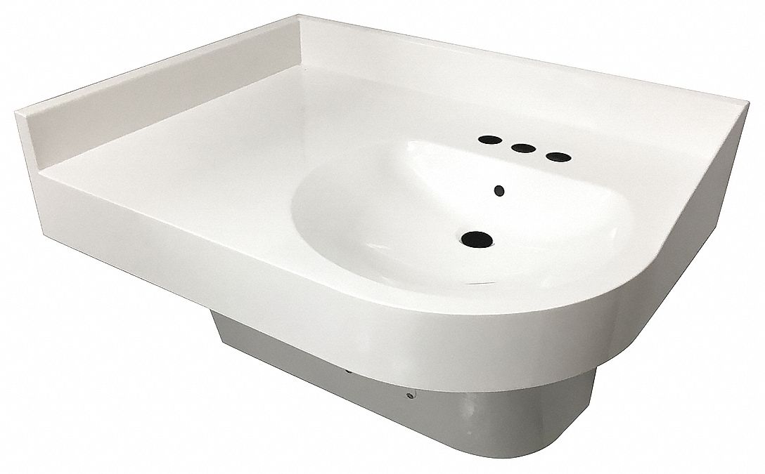 BESTCARE, Stainless Steel, 14 1/2 in Bowl Lg, Corner Bathroom Sink ...