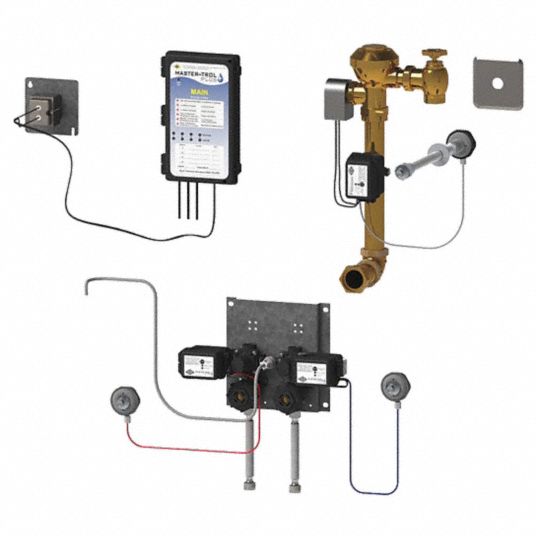 MASTER-TROL, 9 7/8 in Main Module Overall Ht, Penal System Toilet and ...