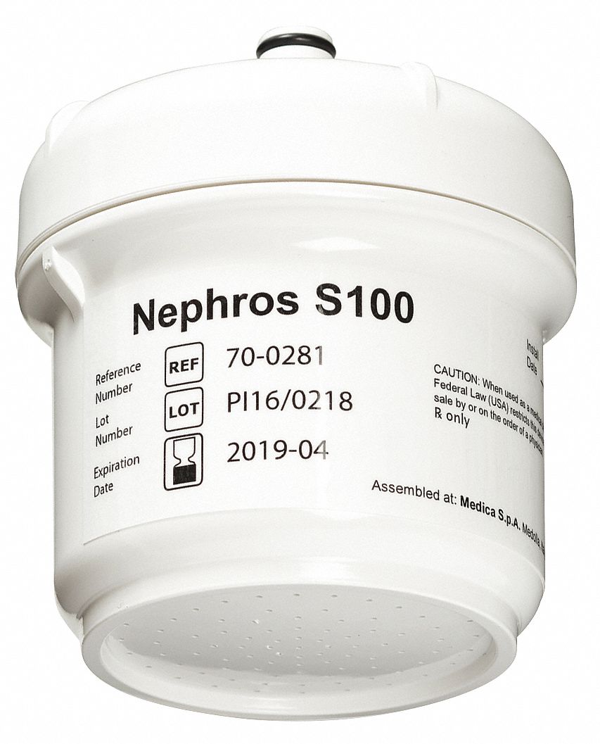 NEPHROS, 0.1 micron, 3 gpm, Point of Use Water Filter - 55AU99|70-0281 ...