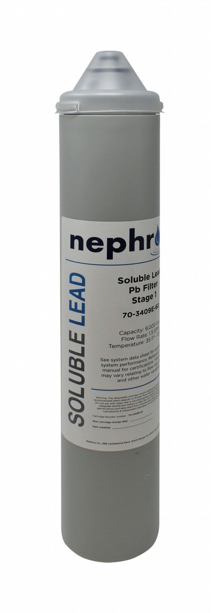 NEPHROS, 1 micron, 1.5 gpm, Quick Connect Filter - 55AV18|70-34090-E60 ...