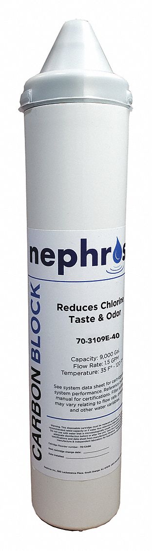 NEPHROS, 1 micron, 1.5 gpm, Quick Connect Filter - 55AV20|70-31090-E40 ...