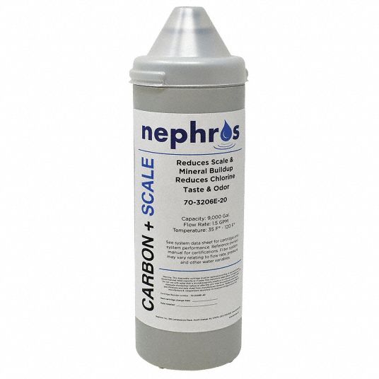 NEPHROS, 1 micron, 1 gpm, Quick Connect Filter - 55AV22|70-32060-E20 ...