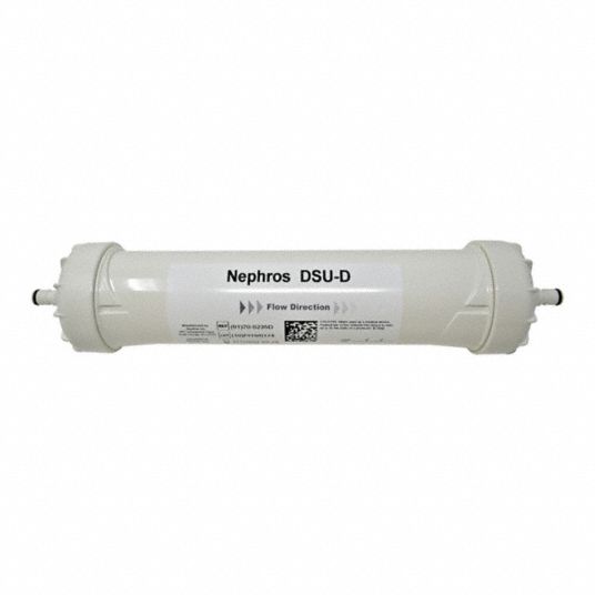 NEPHROS, 0.005 micron, 3 gpm, Inline Water Filter - 55AV46|70-0235D ...