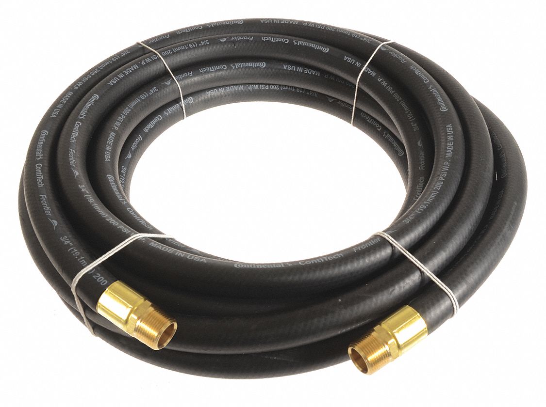 CONTINENTAL, 3/4 in Hose Inside Dia., Black, Air Hose - 55CM15|HZB07520 ... CONTINENTAL, 3/4 in Hose Inside Dia., Black, Air Hose - 55CM15|HZB07520 ...