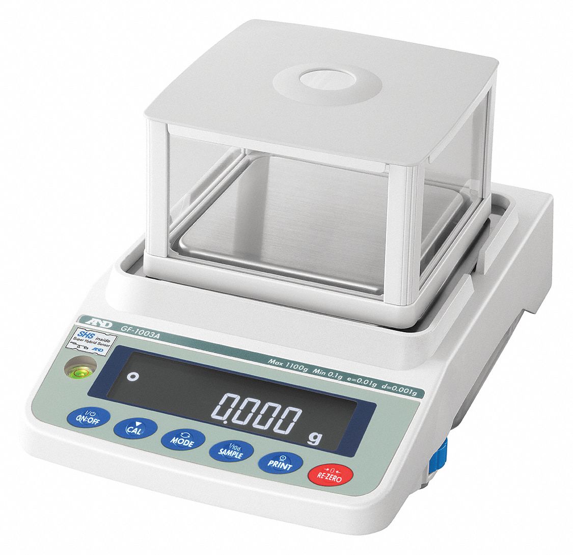 A&D WEIGHING, 1,100 g, 0.001 g, Compact Bench Scale - 55CP70|GF-1003A ...