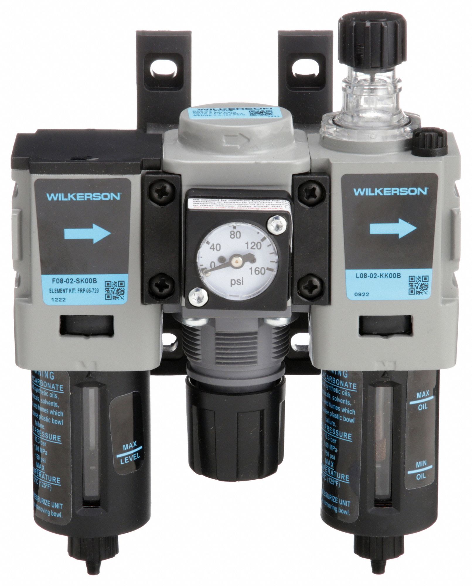 WILKERSON Filtrador/Regulador/Lubricador,3PZ - 55CP94 | C08-02-FKG0B ...