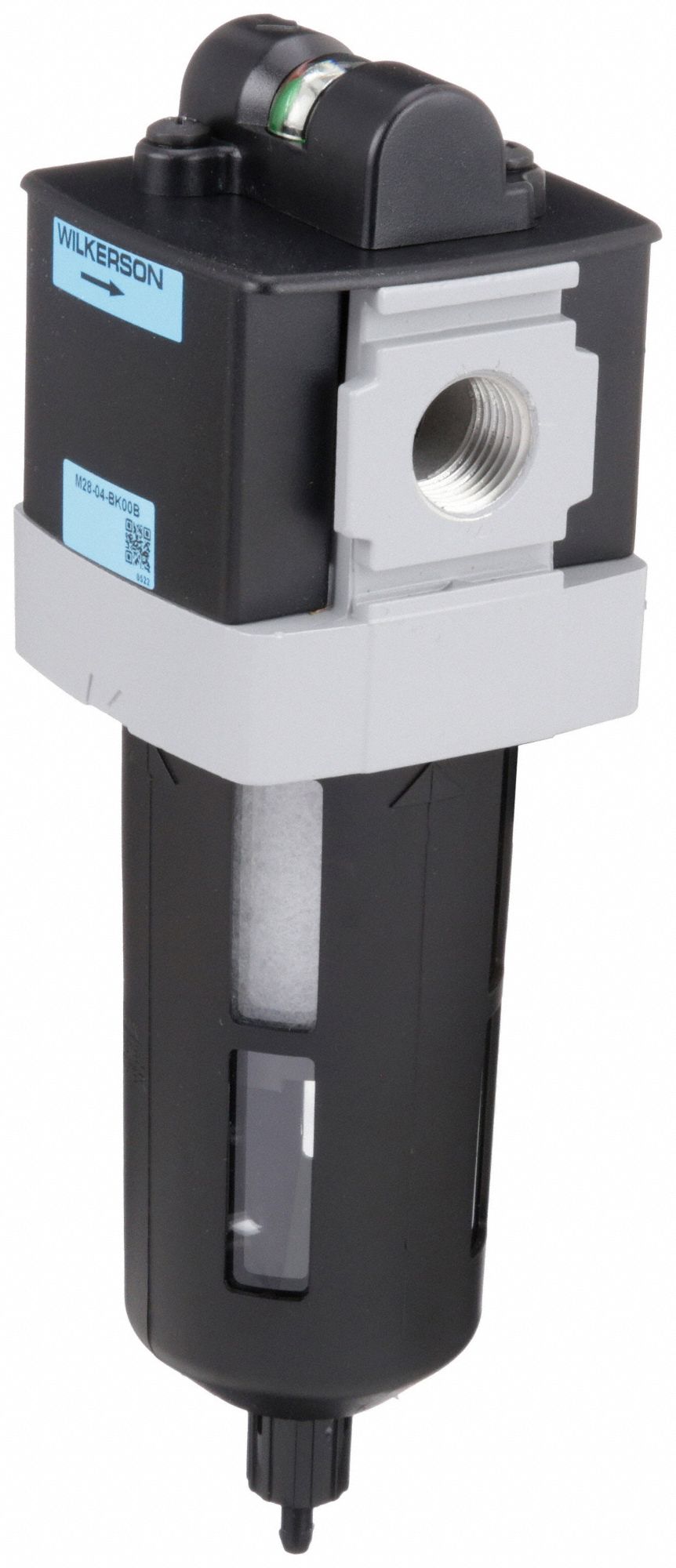 WILKERSON Compressed Air Filter: Coalescing, 1/2 in NPT, 0.5 micron, 72 ...