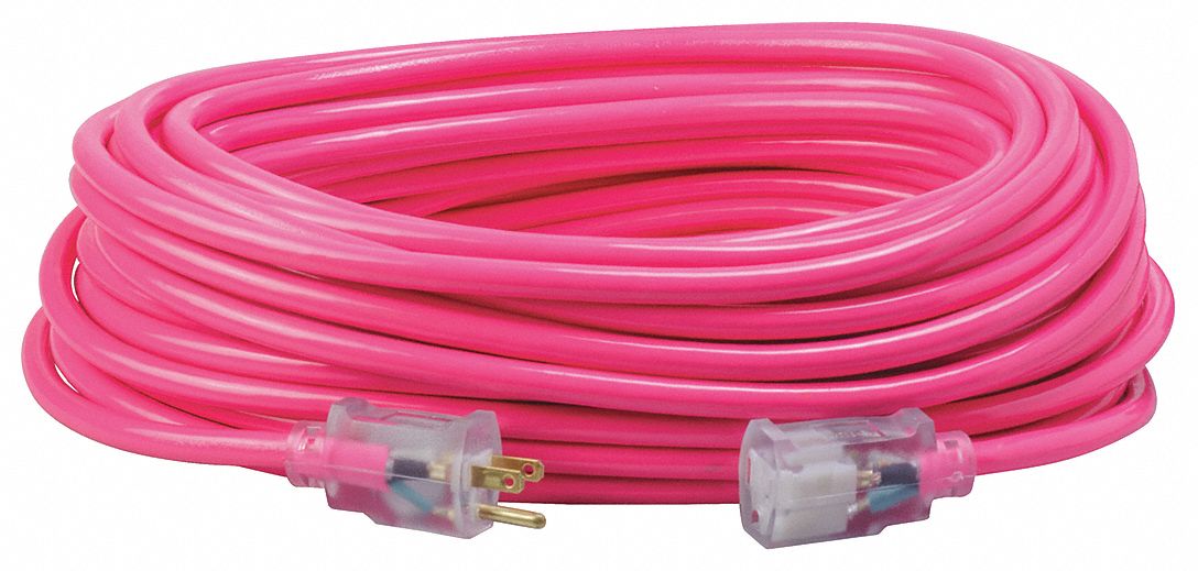 SOUTHWIRE, 100 ft Cord Lg, 12 AWG Wire Size, Extension Cord - 55CW48 ...