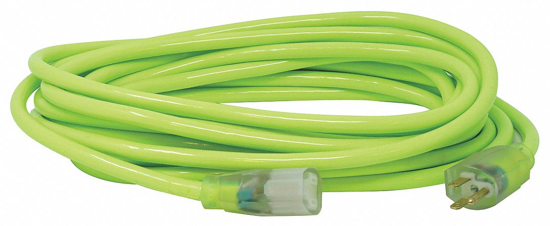 SOUTHWIRE, 25 ft Cord Lg, 12 AWG Wire Size, Extension Cord - 55CW56 ...