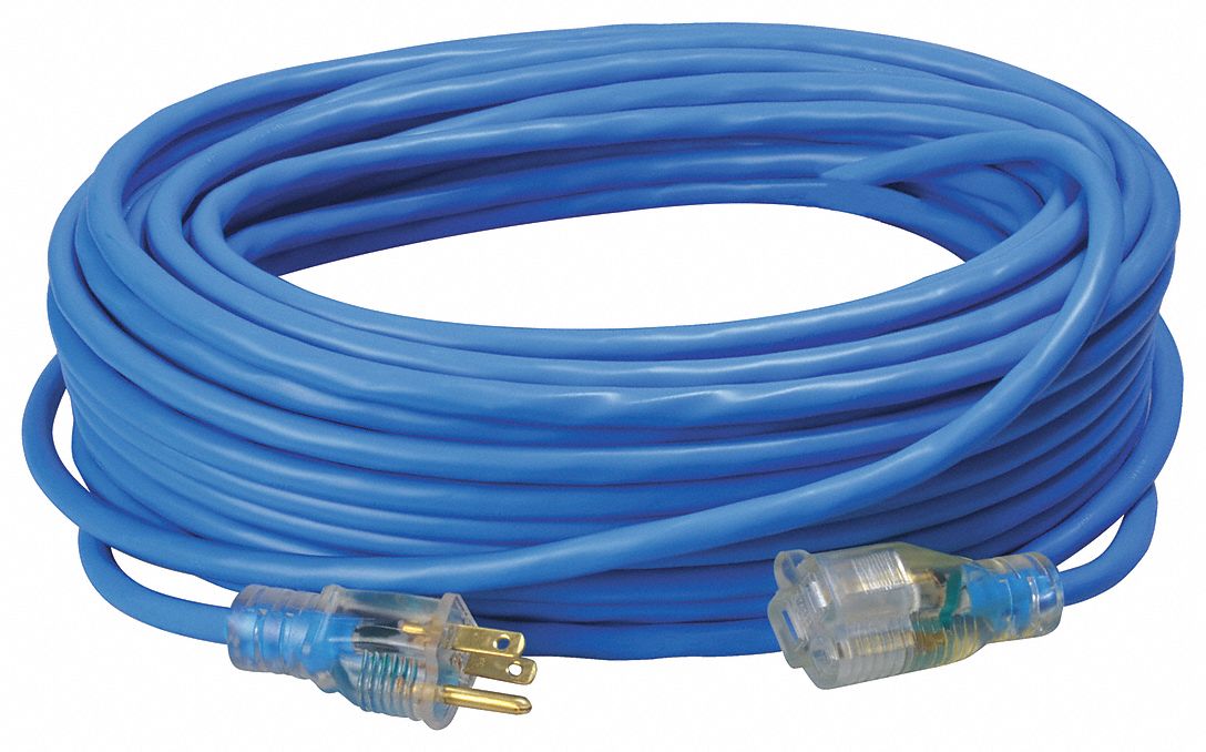 SOUTHWIRE, 100 ft Cord Lg, 14 AWG Wire Size, Extension Cord - 55CW76 ...