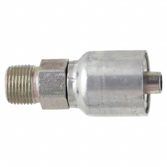 PARKER, Steel x Steel, Straight, Hydraulic Crimp Fitting - 55CY47|10143 ...