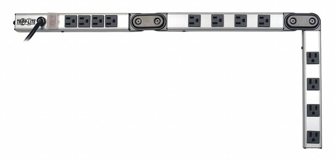 TRIPP LITE, 12 Outlets, 15 ft Cord Lg, Outlet Strip - 55DL52|PSF3612 ...