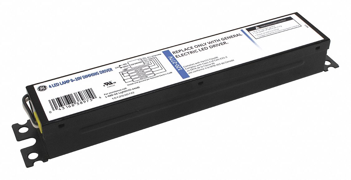 GE CURRENT, 4 Bulbs Supported, 120 to 277V AC, LED Driver - 55DM96 ...