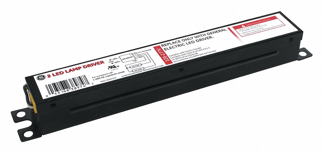 GE CURRENT, 2 Bulbs Supported, 120 to 277V AC, LED Driver - 55DM99 ...