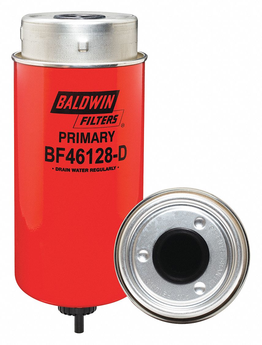 BALDWIN FILTERS, Spin-On, 4 3/8 in Outside Dia, Fuel Filter - 55ED02 ...