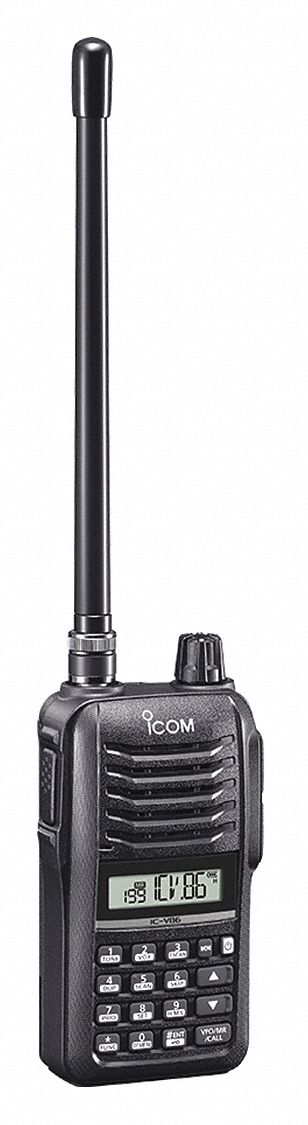 ICOM Handheld Portable Two Way Radio, Icom V86, 207, VHF, Analog, LCD ...