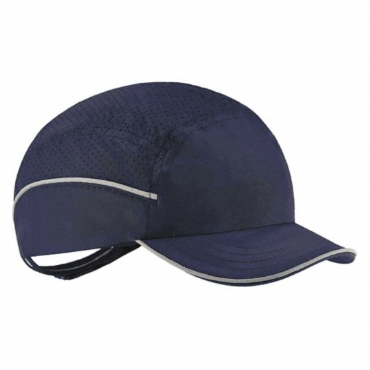 Dark Blue, Hook-and-Loop, Bump Cap - 55EE73|8955 - Grainger