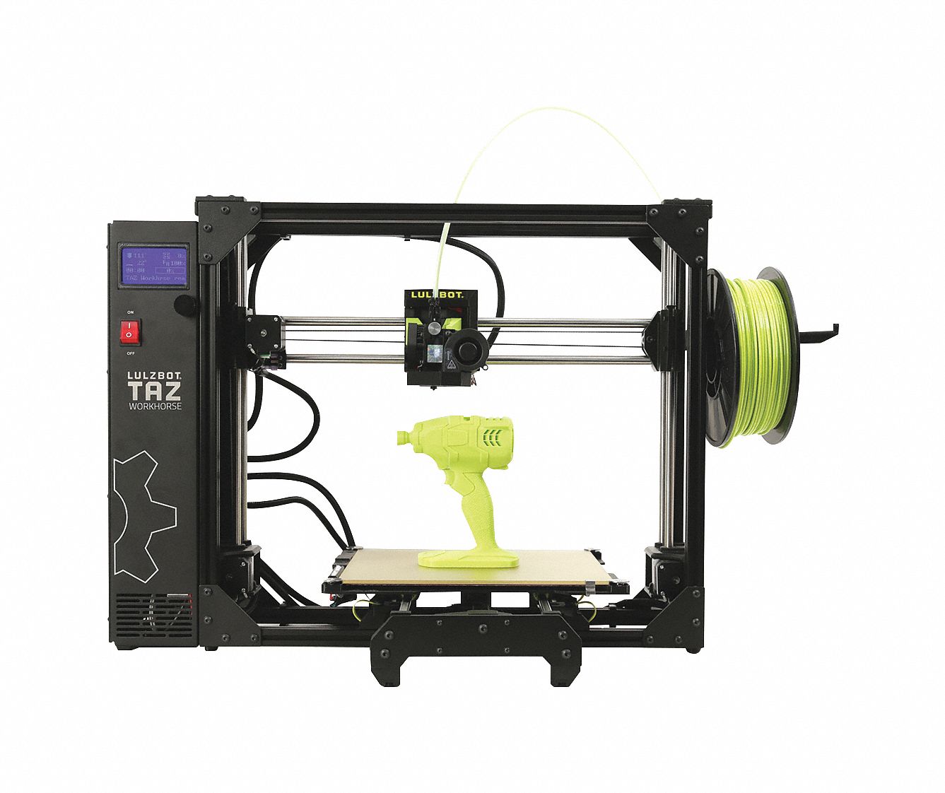 LULZBOT, 3D Printer - 55EK74|TAZ WORKHORSE - Grainger