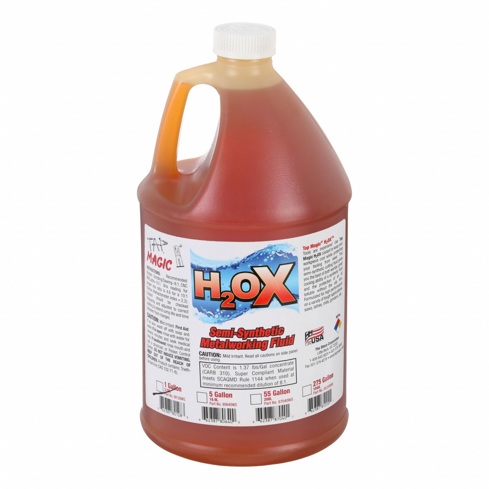 TAP MAGIC, H2OX, 1 gal, Coolant - 55EL02|80128WS - Grainger