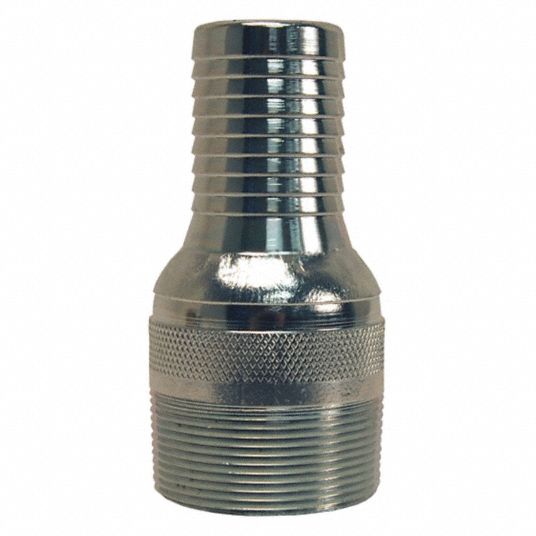 For 4 in Hose I.D., Steel x Steel, Barbed Hose Fitting - 55EU67|STC4035 ...