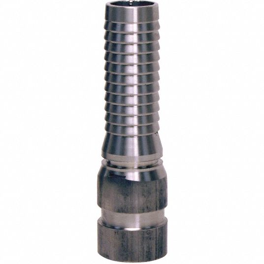 For 4 in Hose I.D., Steel x Steel, Barbed Hose Fitting - 55EU84 ...