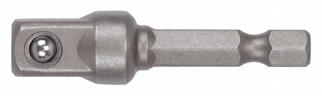 IRWIN, 3/8 in Output Drive Size, Square, Power Socket Adapter - 55EW79 ...