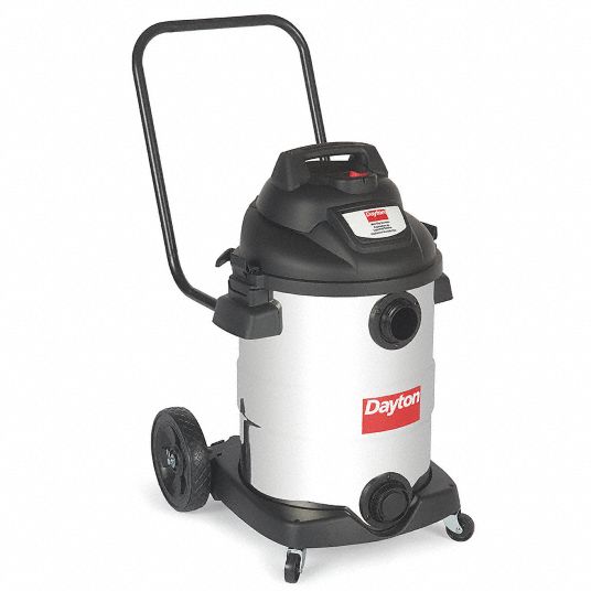 DAYTON, 12 gal Tank Size, Stainless Steel, Shop Vacuum - 55EY26|55EY26 ...