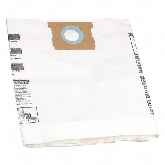 Vacuum Bag, Paper, 1-Ply, Standard Bag Filtration Type, For Vacuum Type ...