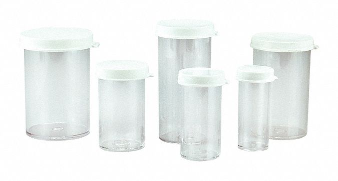 Polystyrene, 0.6 fl oz Capacity - oz, Sample Vial - 55EZ98|289100 ...