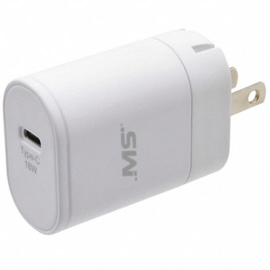 MOBILESPEC, 110V AC, 1 Output Connectors, USB Wall Outlet Charger ...