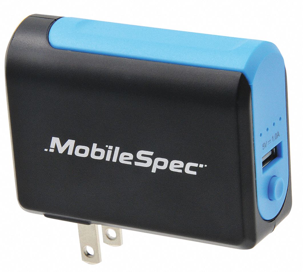 MOBILESPEC, 2,600 mAh Capacity, 1 Output Connectors, Rechargeable Power ...