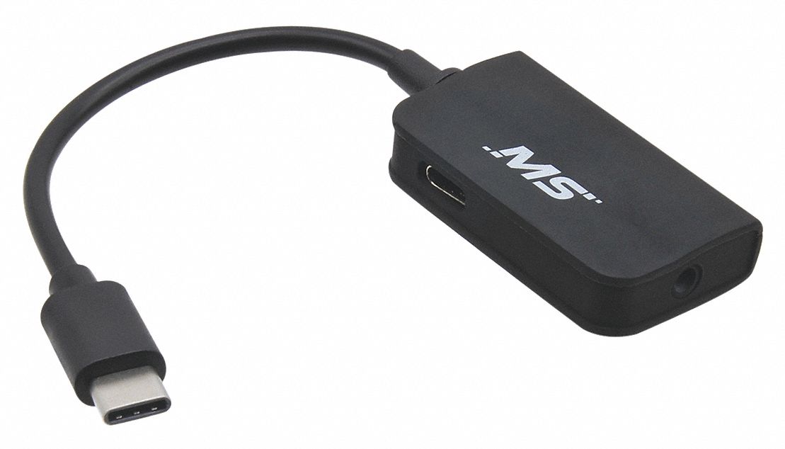 MOBILESPEC, Splitter, 2 Connections, USB-C Charge and Audio Adapter ...