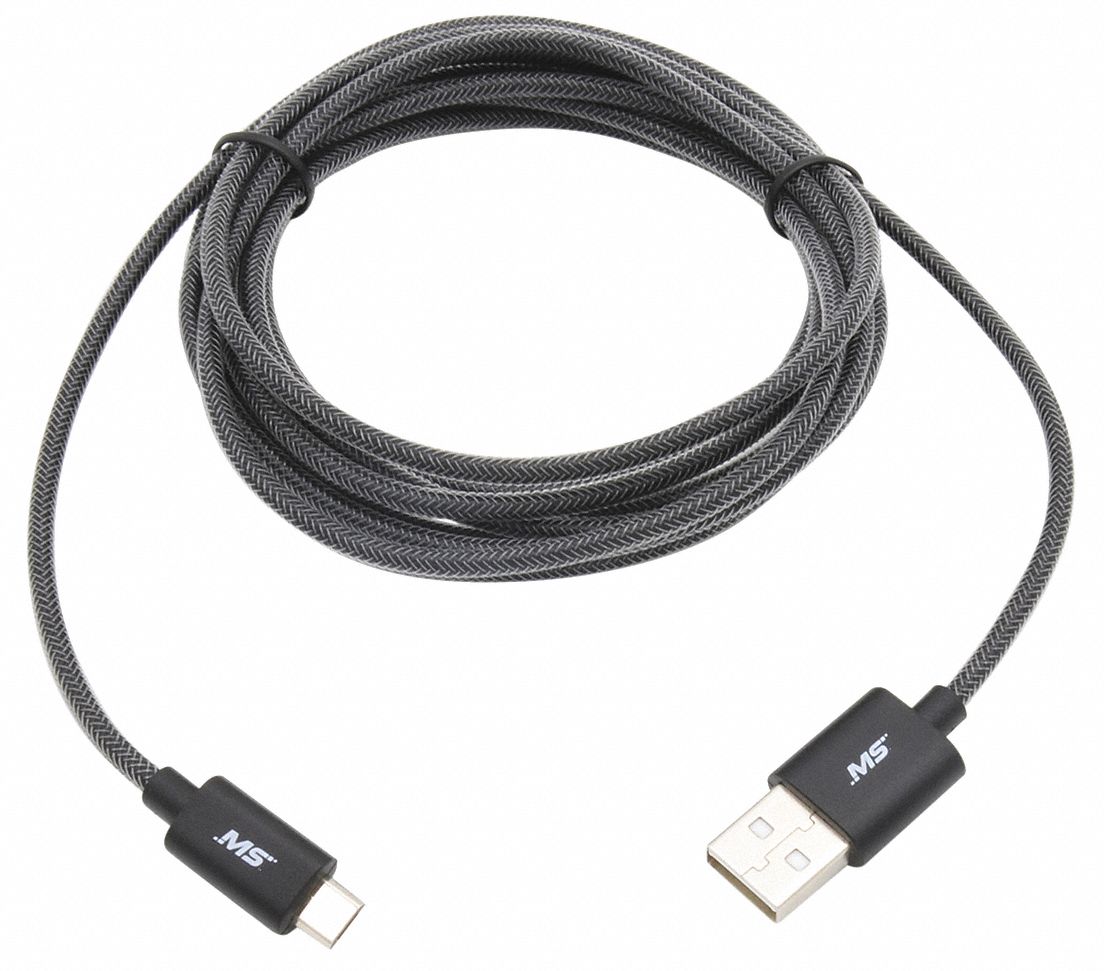 MOBILESPEC, Type A End 1, Micro B End 2, USB Cable - 55FA32|MBS06111 ...