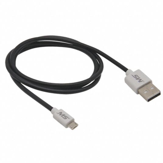 MOBILESPEC, Type A End 1, Micro B End 2, USB Cable - 55FA34|MBS06141 ...