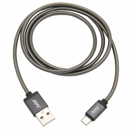 MOBILESPEC, Type A End 1, Micro B End 2, USB Cable - 55FA38|MBS06175 ...