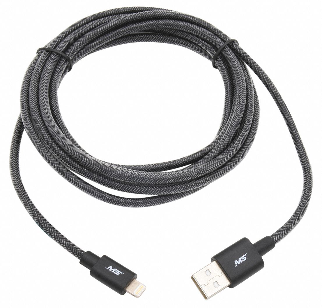 MOBILESPEC, Type A End 1, Lightning End 2, USB Cable - 55FA41|MBS06211 ...