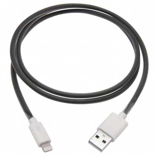 MOBILESPEC, Lightning End 1, Type A End 2, USB Cable - 55FA43|MBS06241 ...