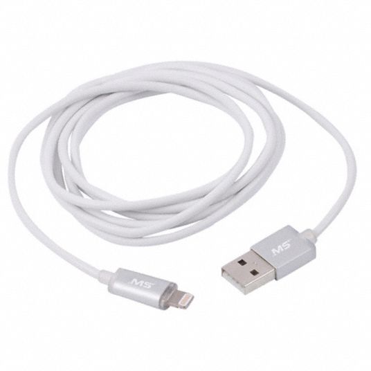 MOBILESPEC, Type A End 1, Lightning End 2, USB Cable - 55FA45|MBS06263 ...