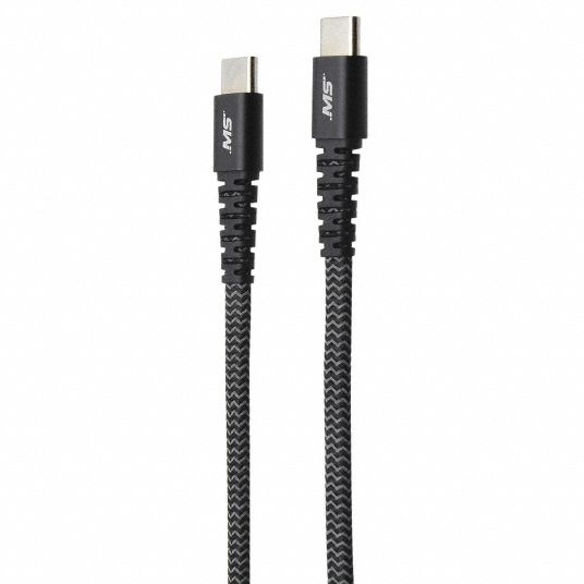 MOBILESPEC, Type C End 1, Black, USB Cable - 55FA51|MBS06305 - Grainger