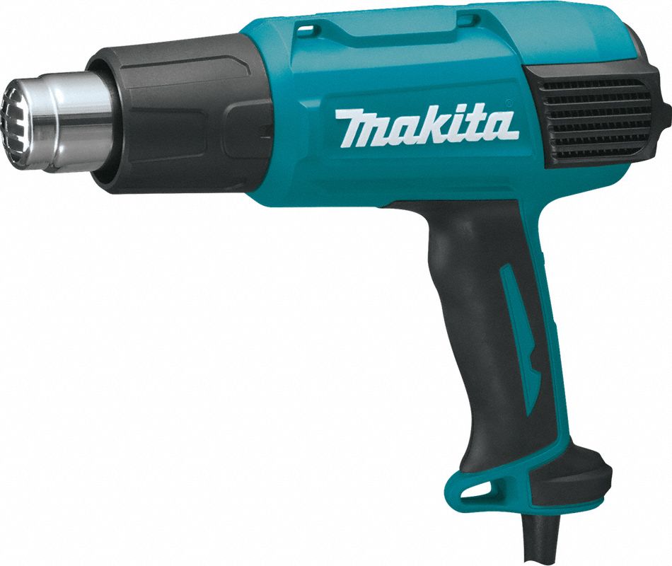 MAKITA Electric Heat Gun 120V AC, Adjustable Temp. Settings, 122° to ...