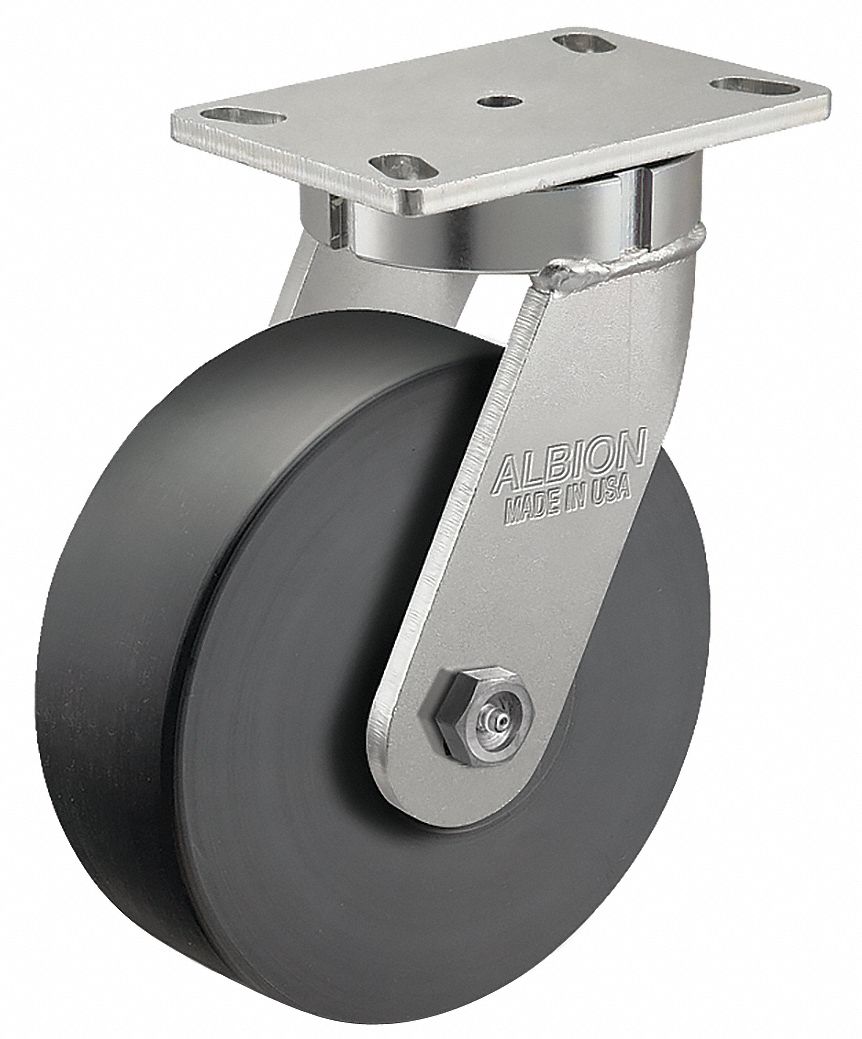 ALBION, Kingpinless Swivel, Polyolefin, Plate Caster - 55FE39 ...