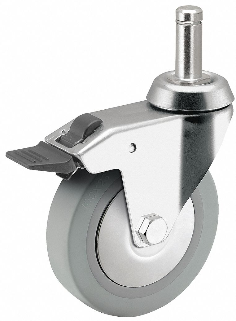 MEDCASTER, Swivel, Total Lock, Stem Caster - 55FE55|RZ03TPP090TLGR01 ...