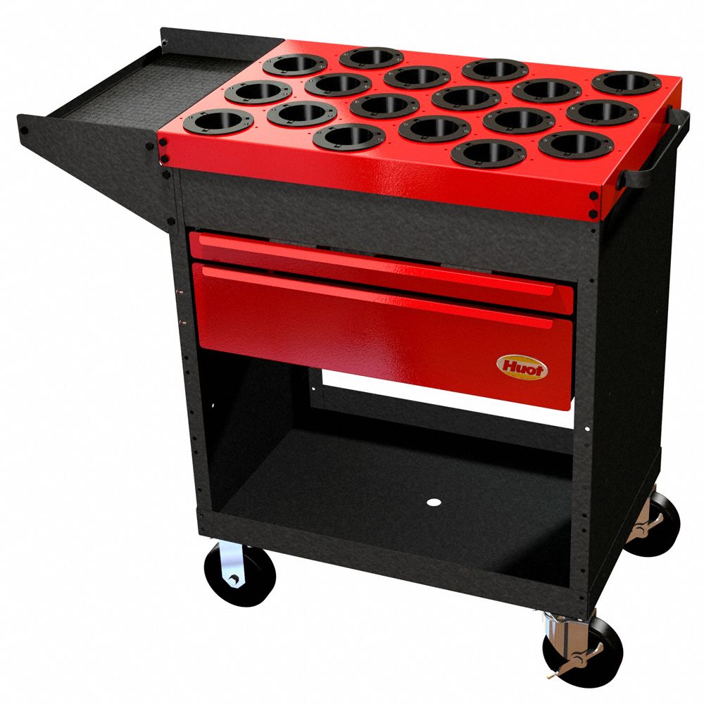 HUOT, For BT50/CAT50/NMTB50 Taper, 18 Compartments, Tool Holder Cart ...