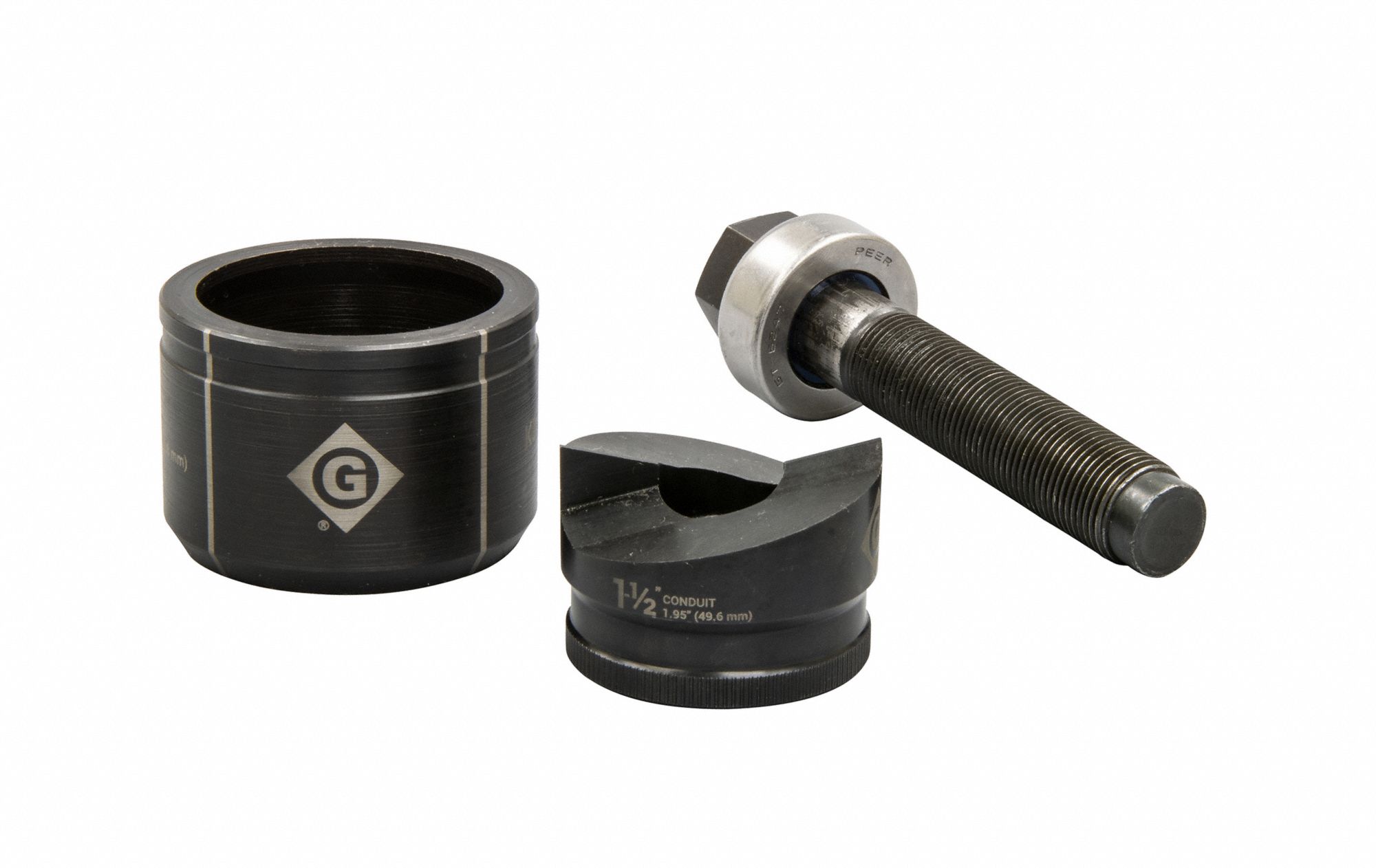 GREENLEE, 10 ga Sheet Metal Capacity (Steel), 1 61/64 in Nominal Size ...