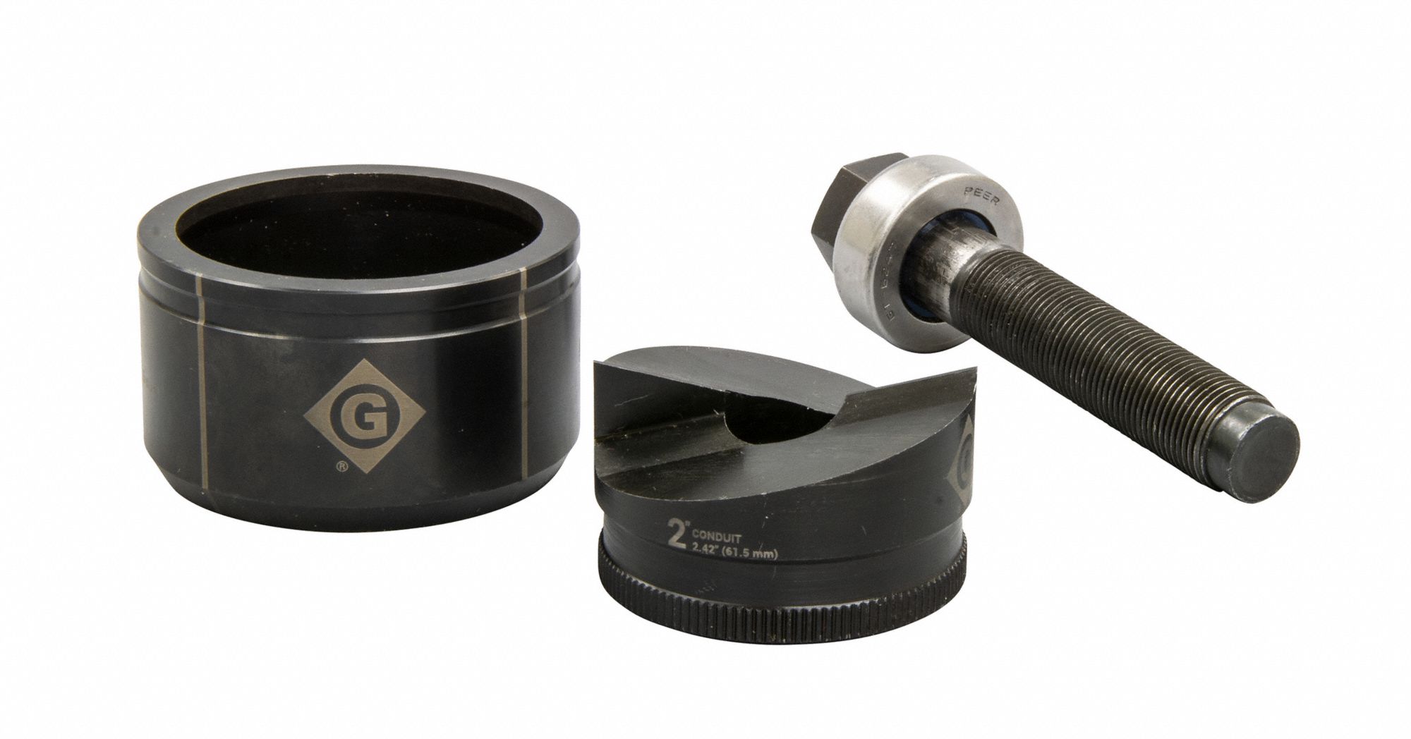 GREENLEE, 10 ga Sheet Metal Capacity (Steel), 2 27/64 in Nominal Size ...