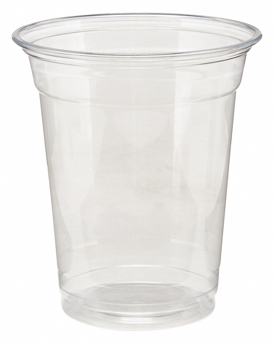 DIXIE, 12 oz Capacity, Clear, Disposable Cold Cup - 55GZ48|CPET12DX ...